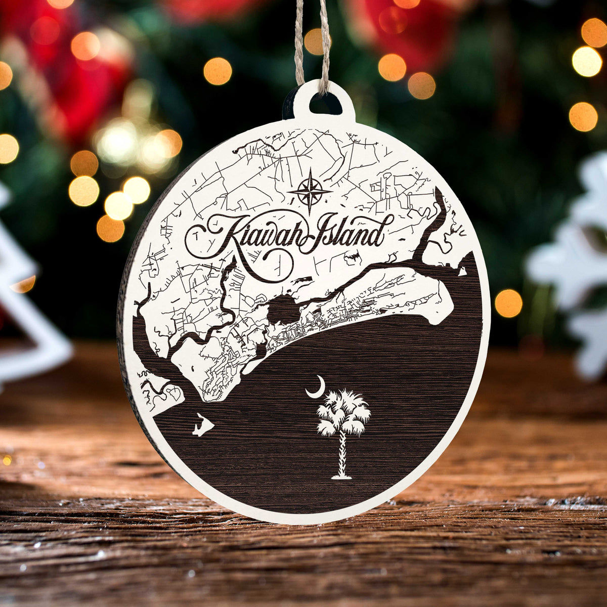 KI Map Ornament - Papier Blanc – Islands Mercantile